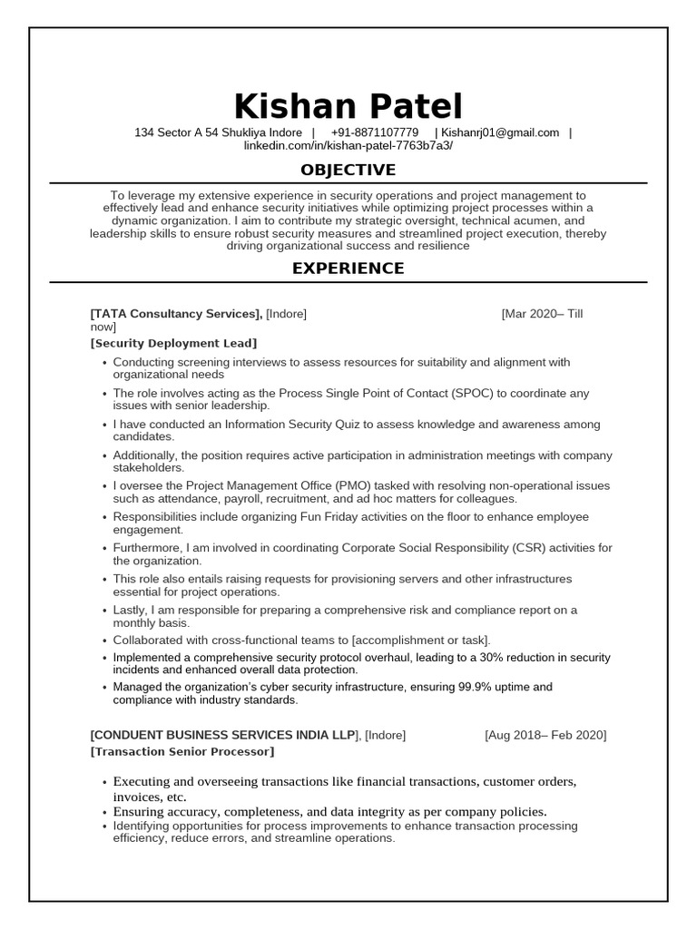 Updated Resume | PDF | Corporate Social Responsibility | Project Management