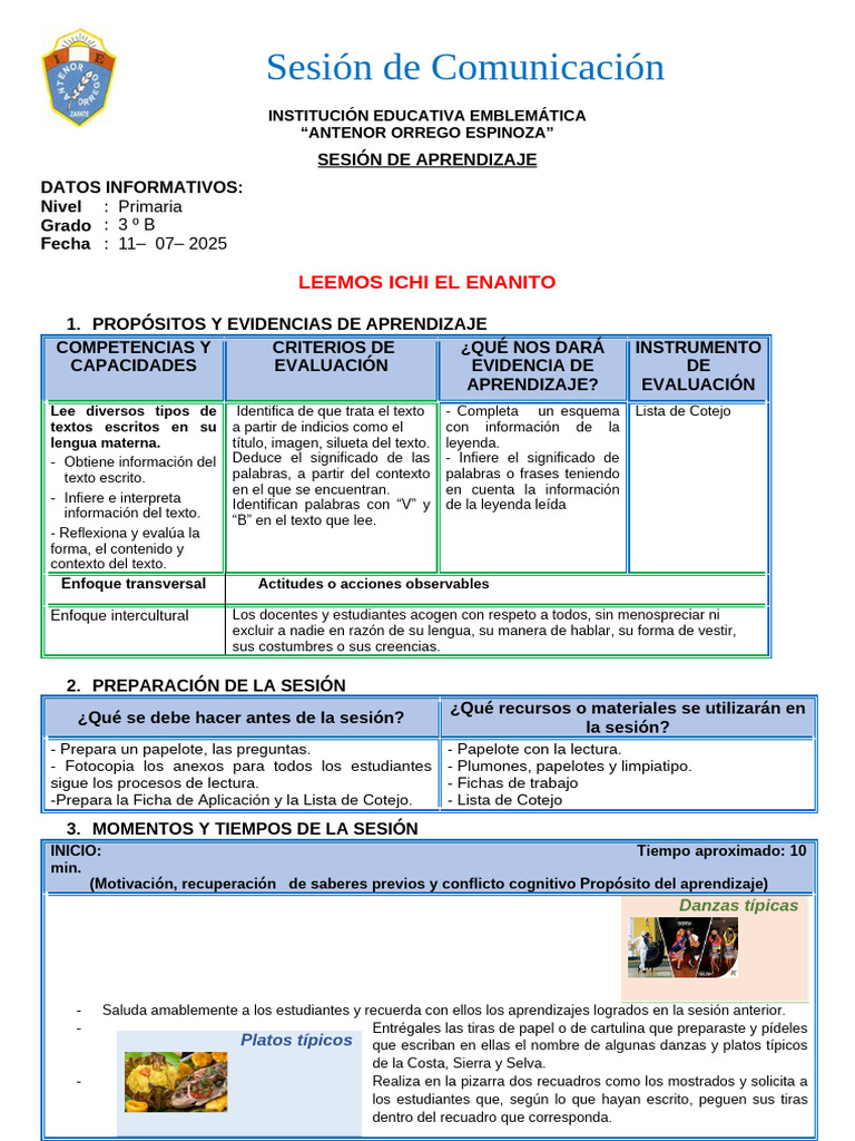 Sesion Lee Ichi El Enanito | PDF | Aprendizaje | Cognición