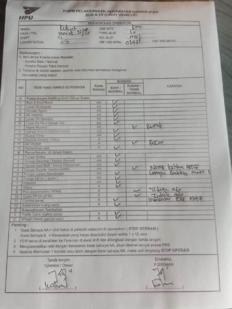 P2H LV 23 Mei 2025 | PDF