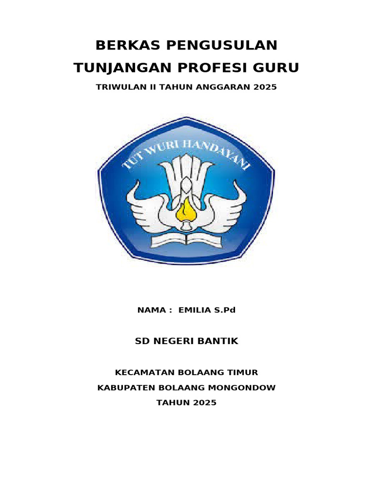 BERKAS PENGUSULAN TPG Emi | PDF