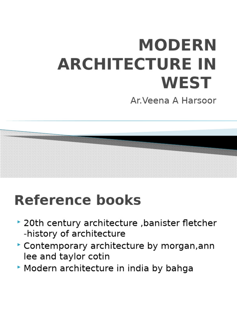 Modern Architecture in the West | PDF | Architectural Design | Architecture