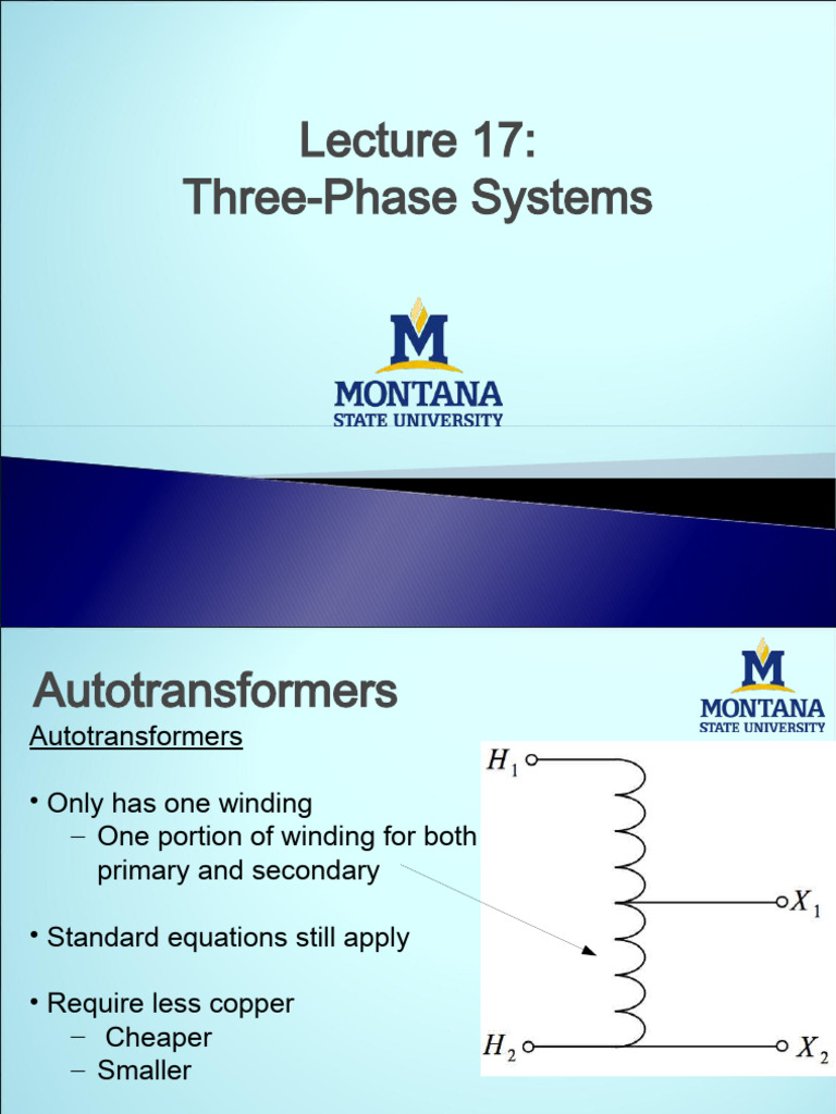 Lecture 17 Three Phase | PDF | Transformer | Ac Power