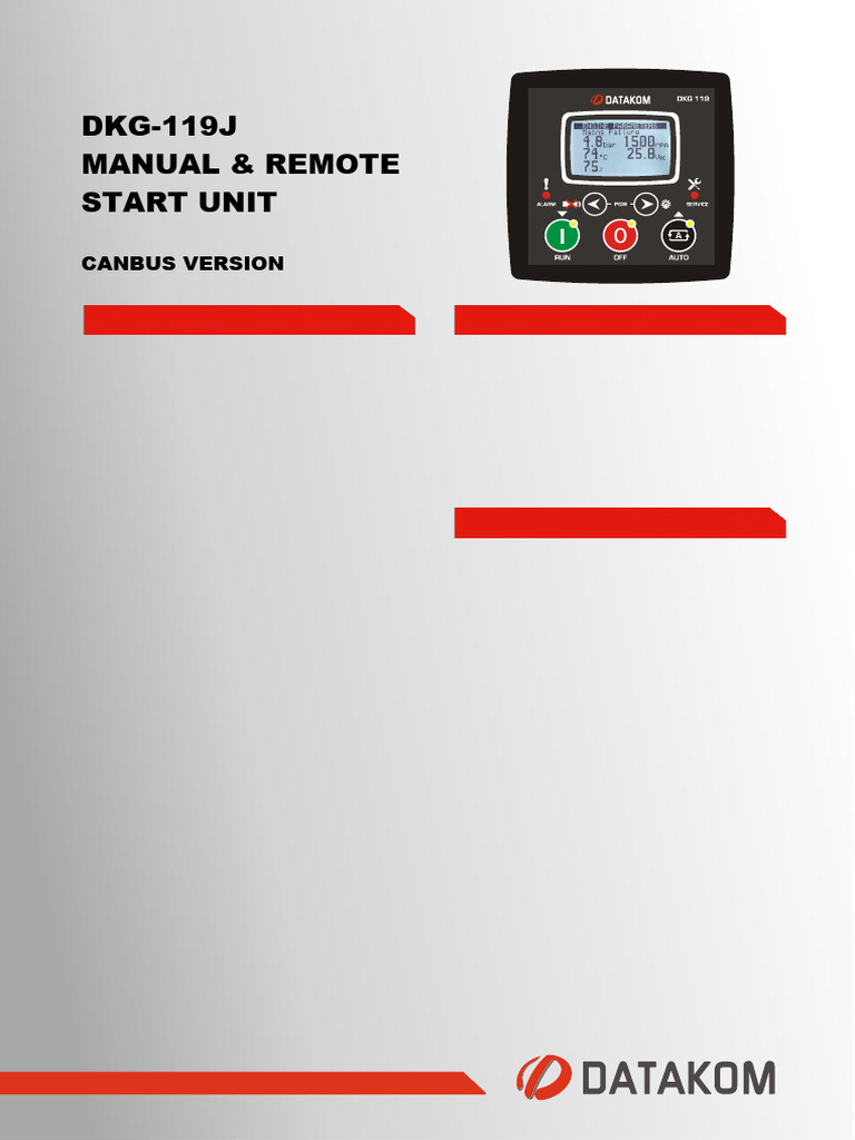 119J Data | PDF | Programmable Logic Controller | Electric Generator