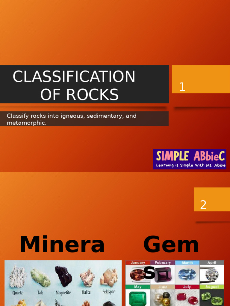 Classificationofrocks 201118101736 | PDF | Rock (Geology) | Sedimentary ...
