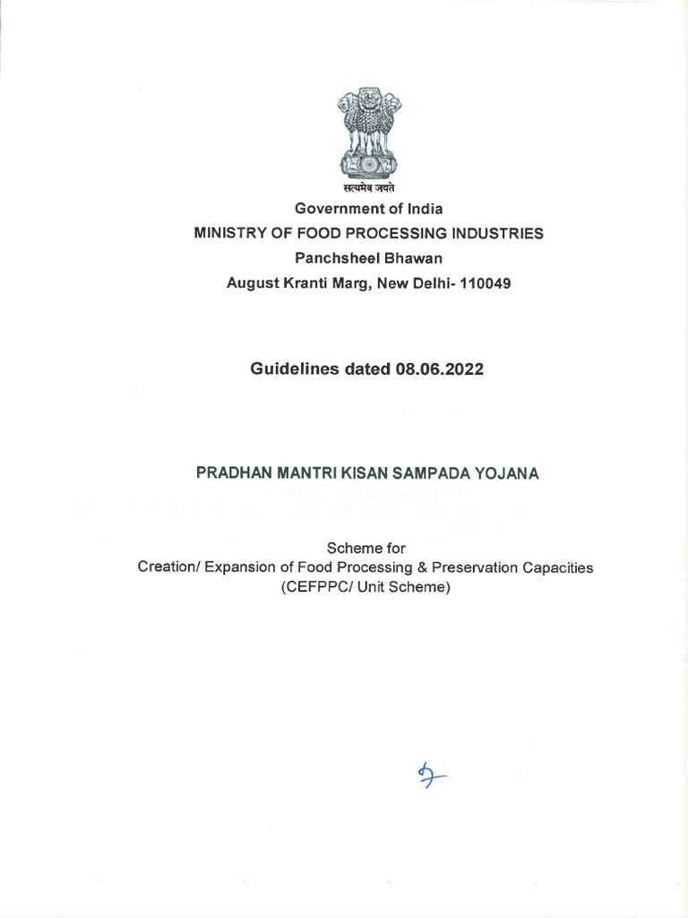 Cefppc Scheme Guidelines Dated 08.06.2022 1 | PDF