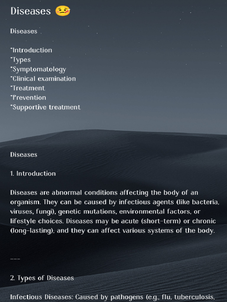 Diseases ?? 3rd Semester Notes According To Course | PDF