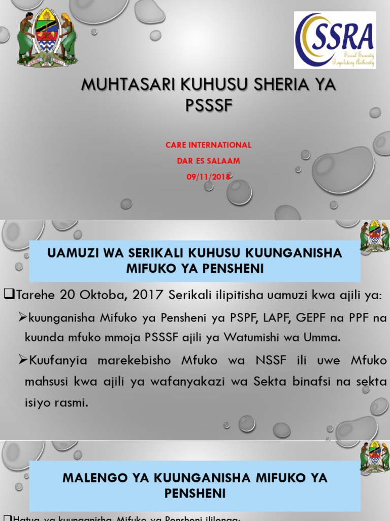 PSSSF - Care | PDF