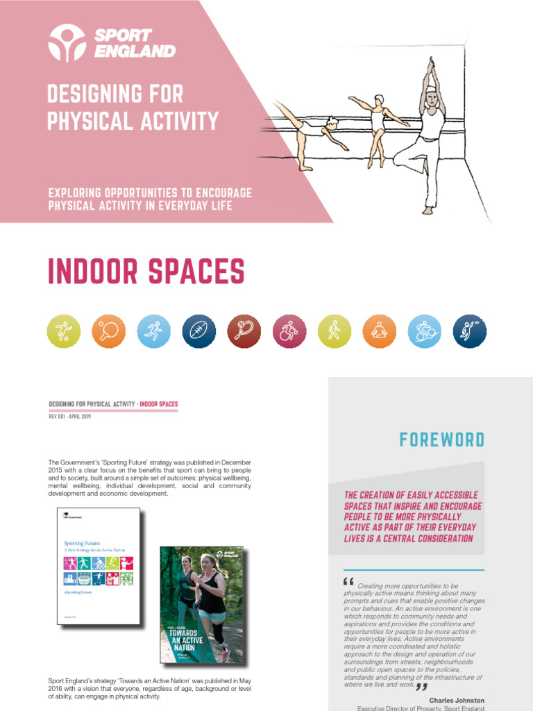 Designing For Physical Activity Indoor Spaces | PDF | Lighting | Risk