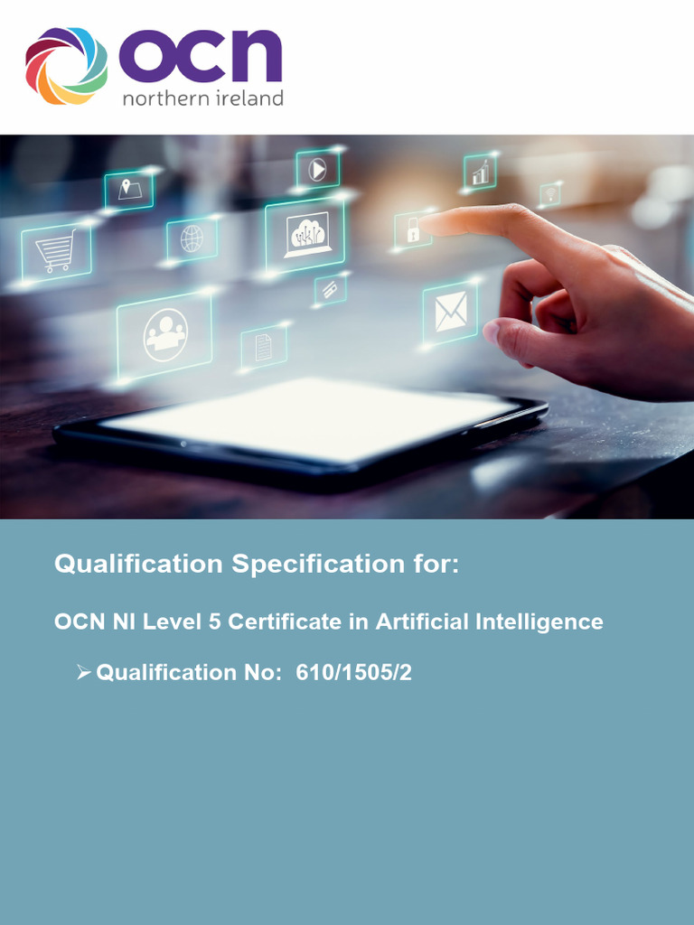 OCN NI Level 5 Certificate in Artificial Intelligence | PDF | Artificial Intelligence ...