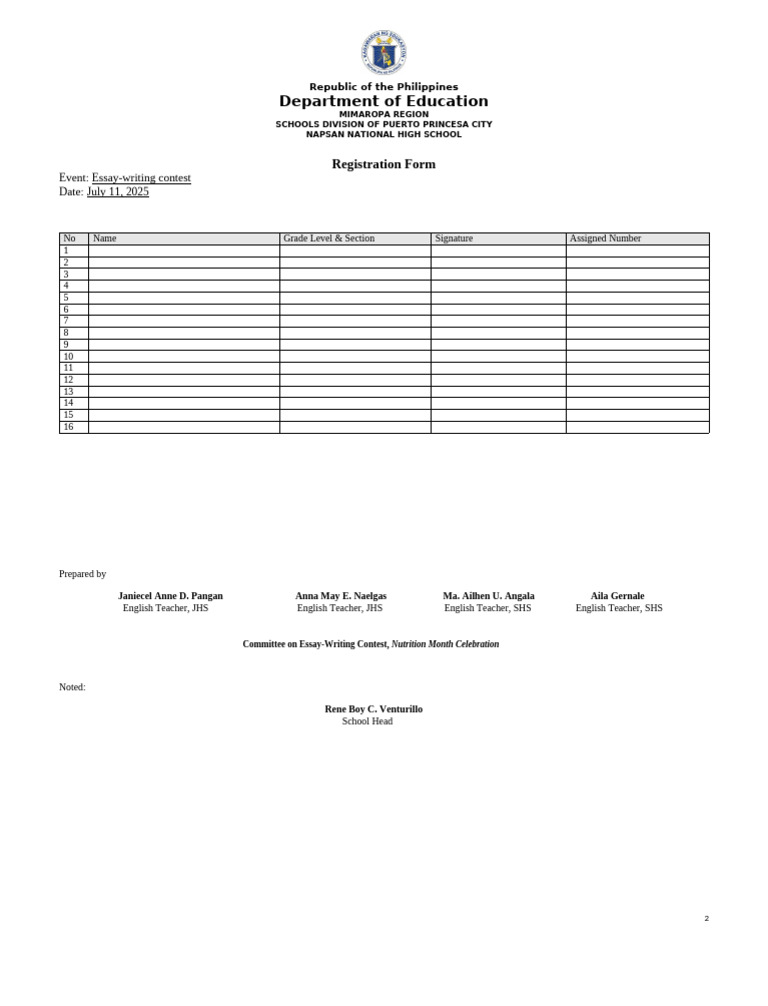 David McCullough Essay Contest Registration | PDF