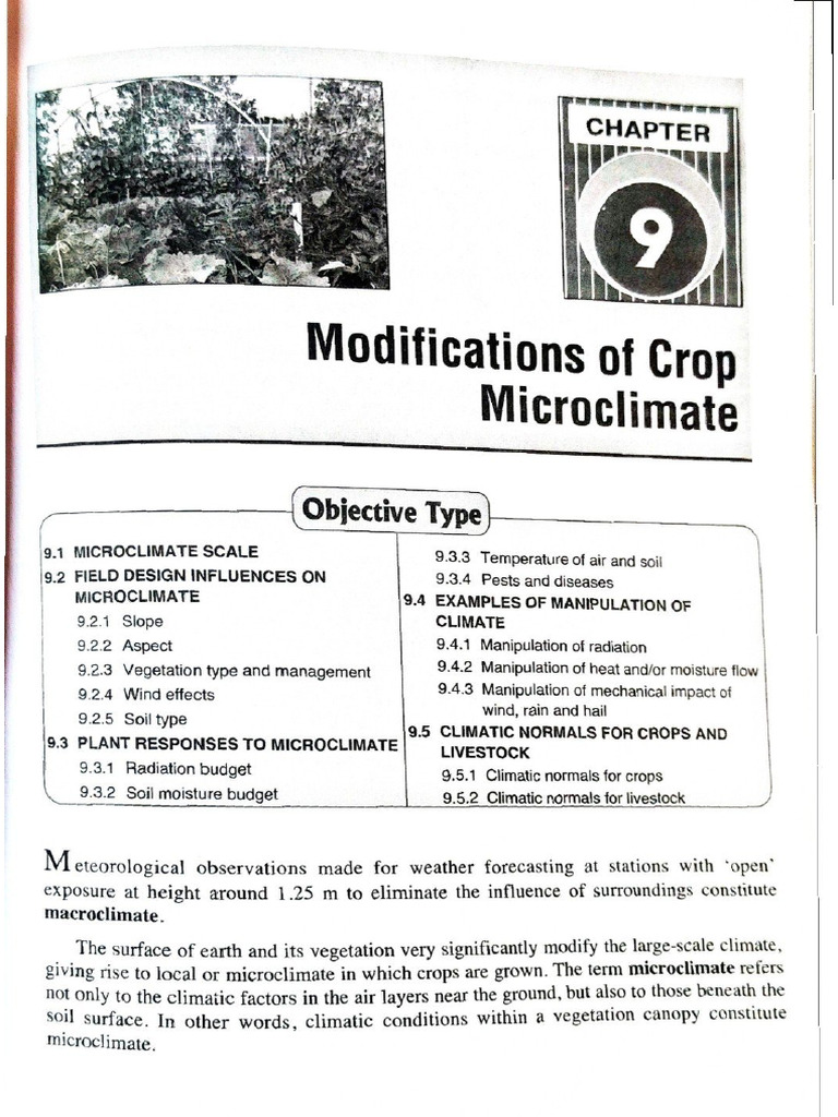 Crop Microclimate | PDF