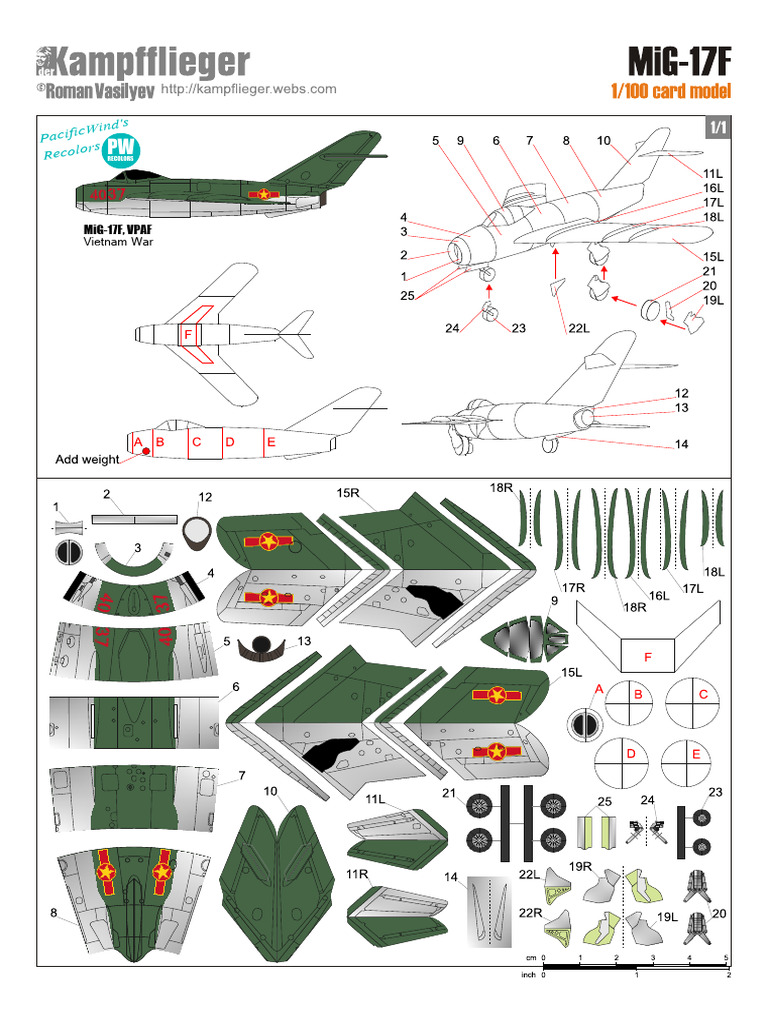 MiG-17F - VPAF, Vietnam War | PDF