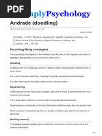 Andrade's Doodling Study Findings | PDF | Attention | Experiment