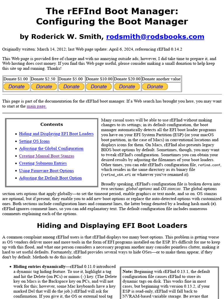Refind | PDF | Booting | File System