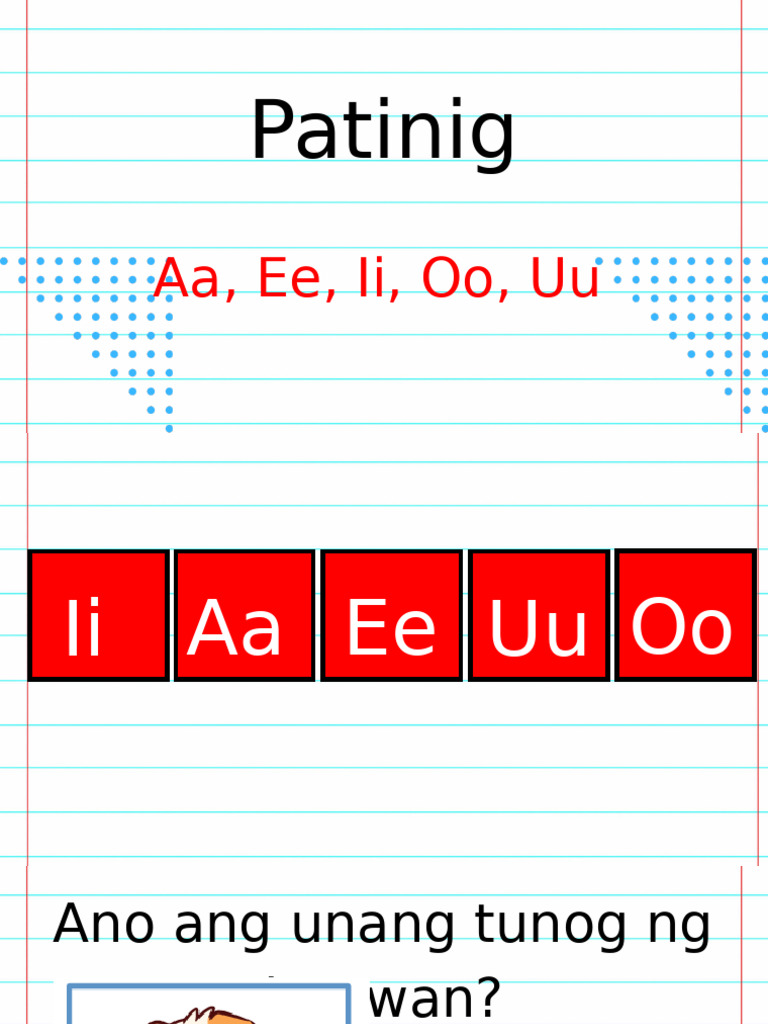 Patinig Filipino | PDF
