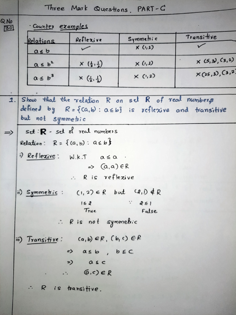3 Mark Questions With Answers | PDF