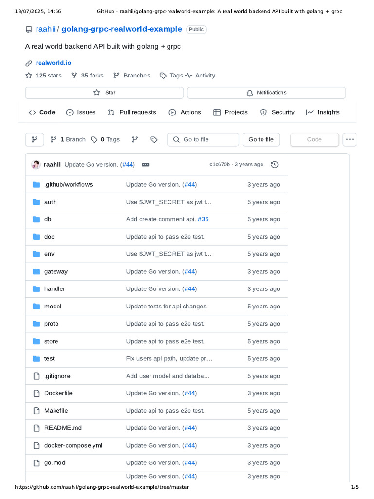 GitHub - Raahii - Golang-Grpc-Realworld-Example - A Real World Backend API Built With Golang ...