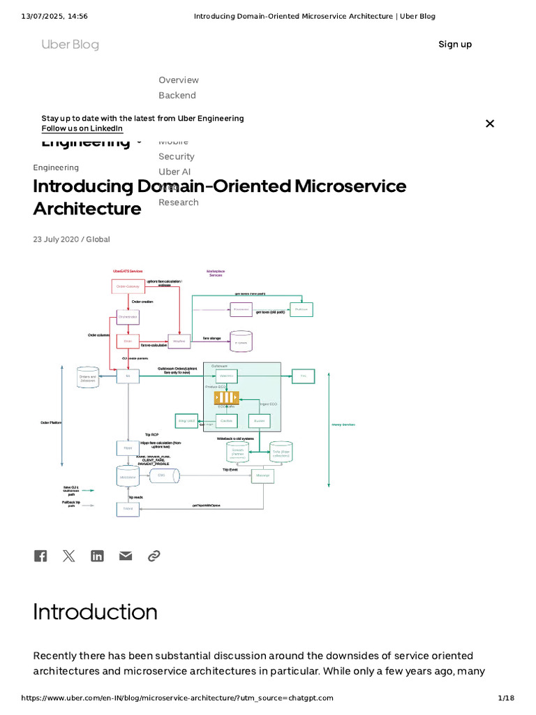 Introducing Domain-Oriented Microservice Architecture - Uber Blog | PDF | Interface (Computing ...