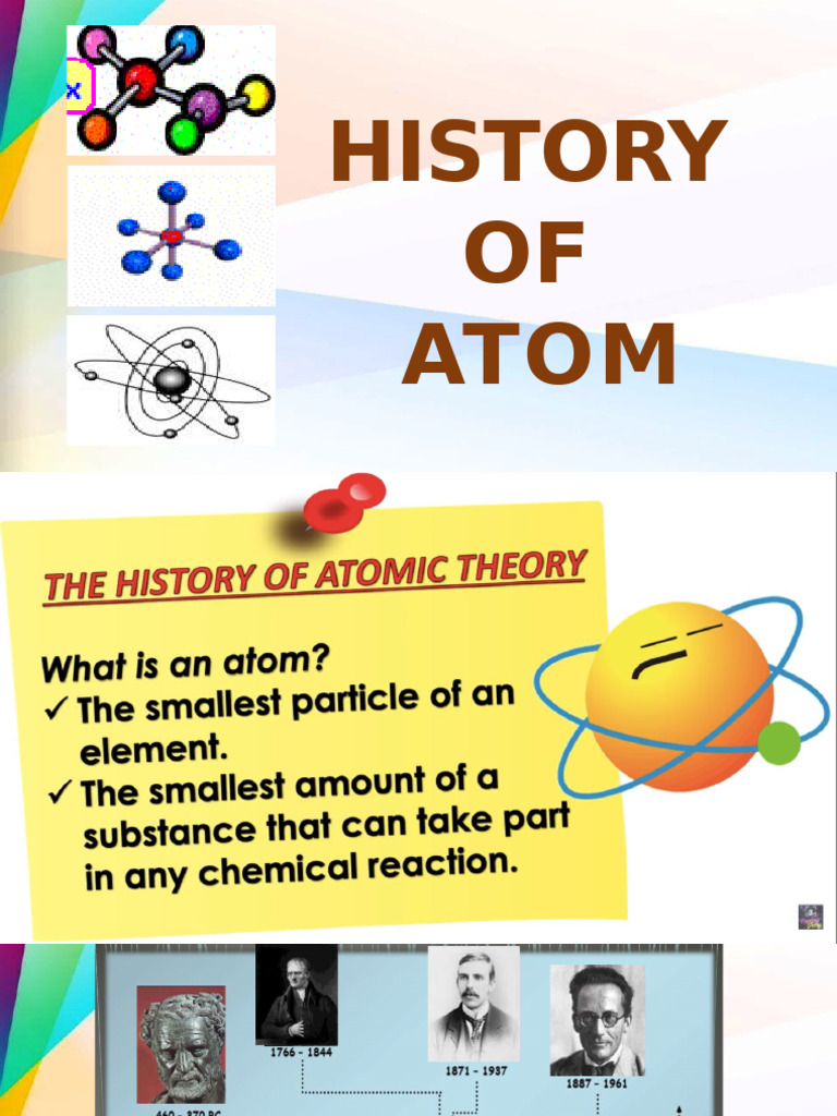 Timeline of Atomic Theory Development | PDF | Atoms | Atomic Nucleus
