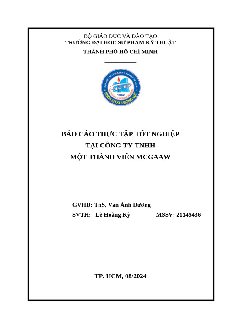 Baocao TTTN Final | PDF