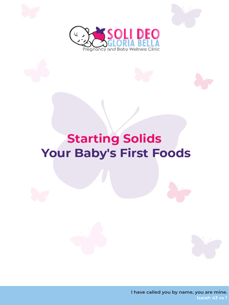 Baby's First Solid Food Guide | PDF | Milk | Lunch