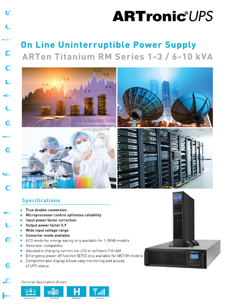 ARTronic UPS Titanium RM 1-10 KVA | PDF