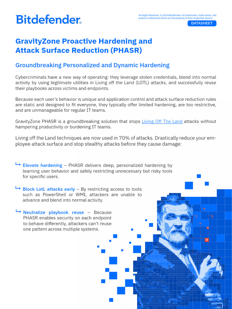 3.4bitdefender GravityZone PHASR Datasheet en | PDF | Computer Security | Security
