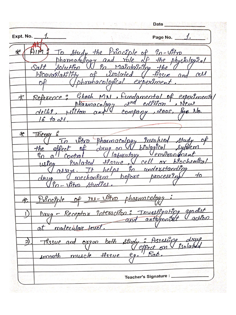 Pharmacology Practical PDF 5th Sem | PDF