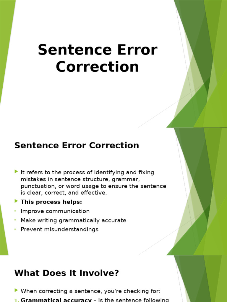 Sentence Error Correction Guide | PDF | Grammatical Number | Verb