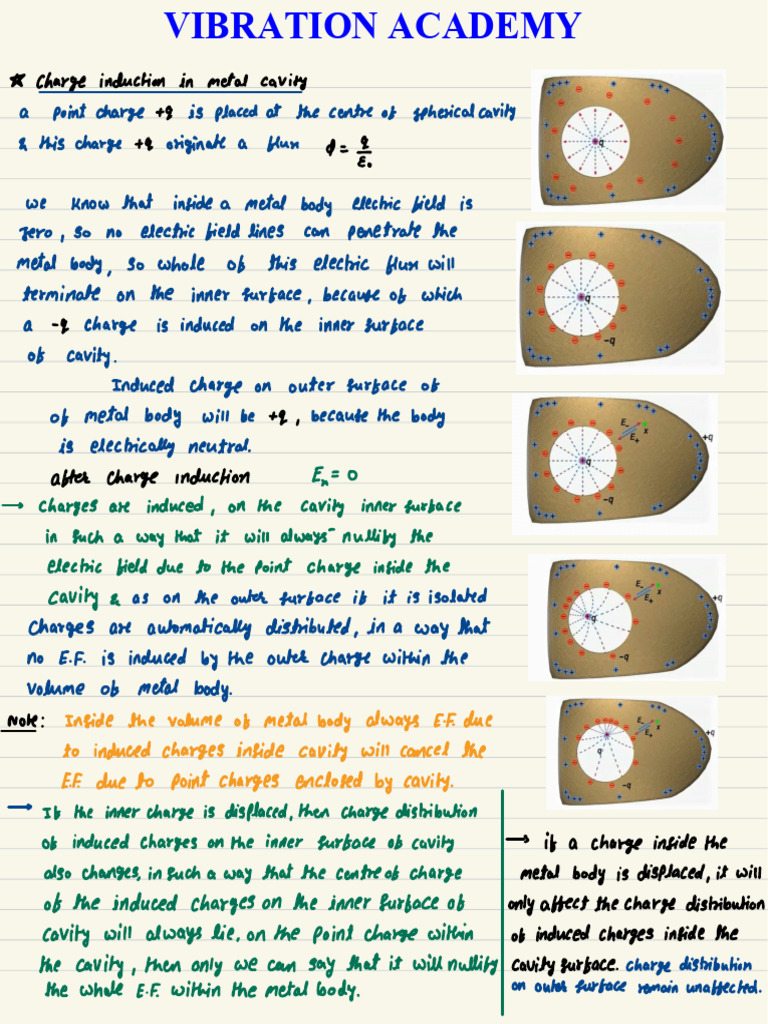 Charge Induction in Metal Cavities | PDF | Physics | Electrostatics