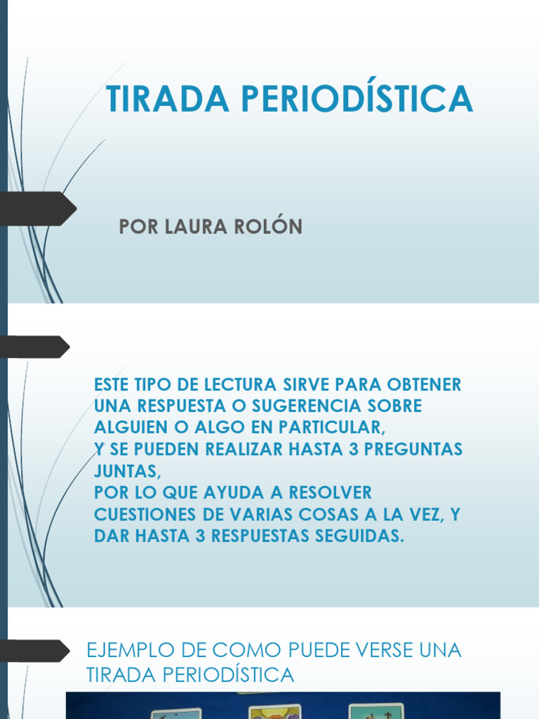 Tirada Periodística | PDF