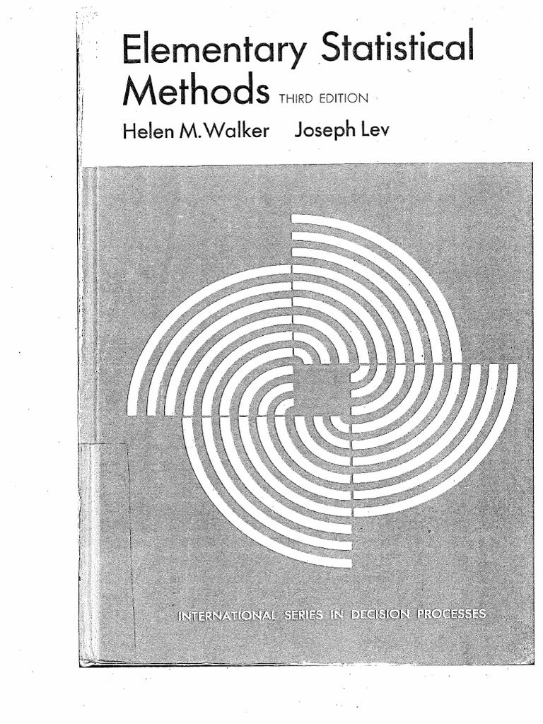 Elementary Statistical Methods Walker Lev | PDF