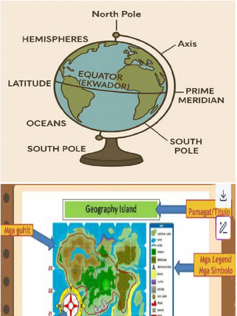 Bahagi NG Mapa at Globo | PDF