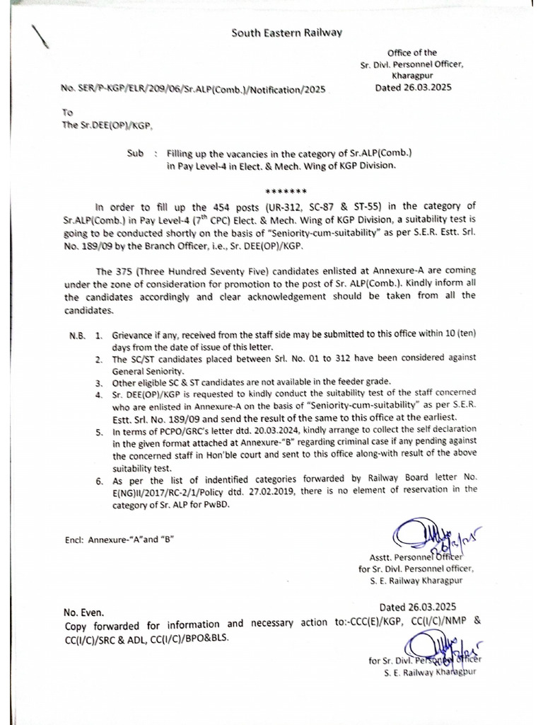 SR Alp Notification 2025 | PDF