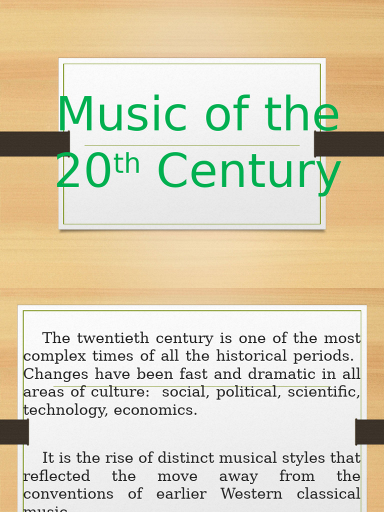 Music of The 20th Century | PDF | Classical Music | Musicology