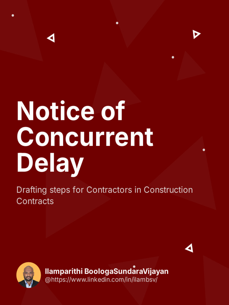 Drafting Notice of Concurrent Delay | PDF