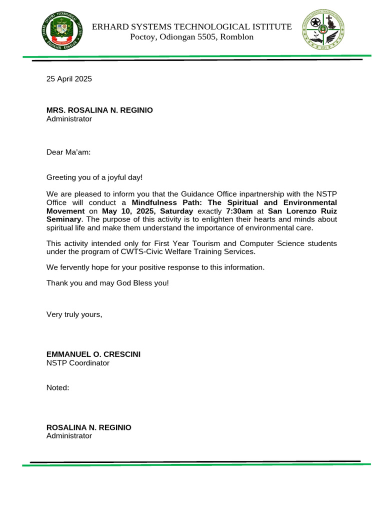 Letter For Recollection | PDF