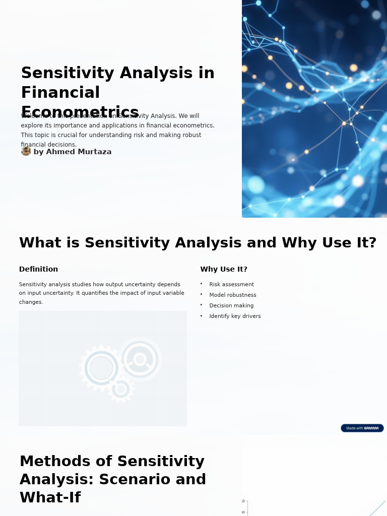 Sensitivity Analysis in Financial Models | PDF | Sensitivity Analysis ...