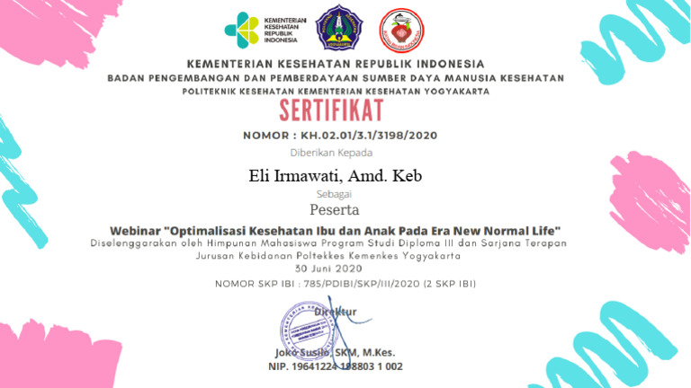Eli Irmawati, Amd. Keb: Peserta | PDF