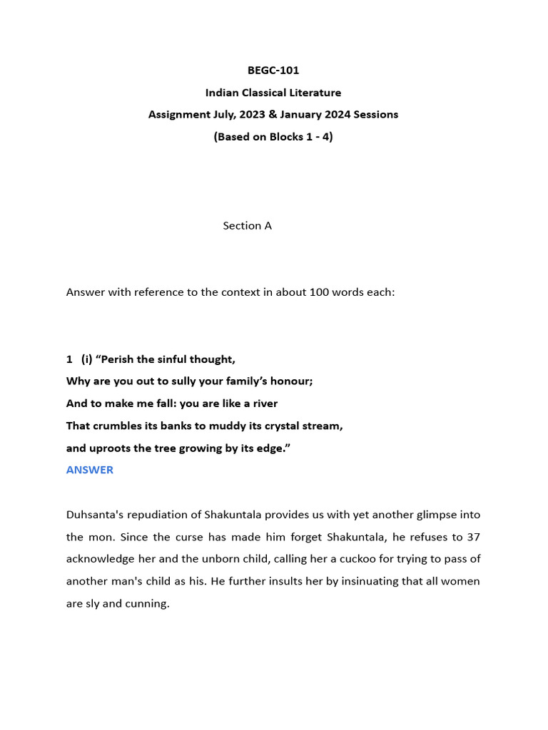 Begc 101 RNG 2024 | PDF