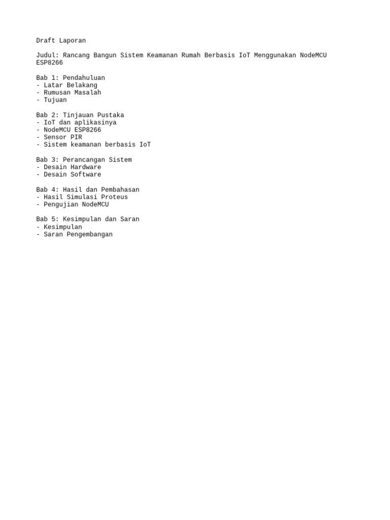 IoT Security Draft Laporan | PDF