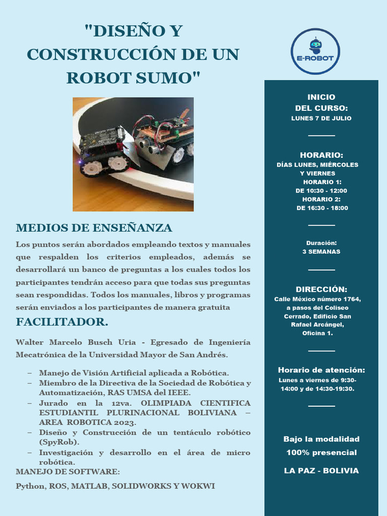 Robot Sumo Julio | PDF | Ingeniería Informática | Ingeniería