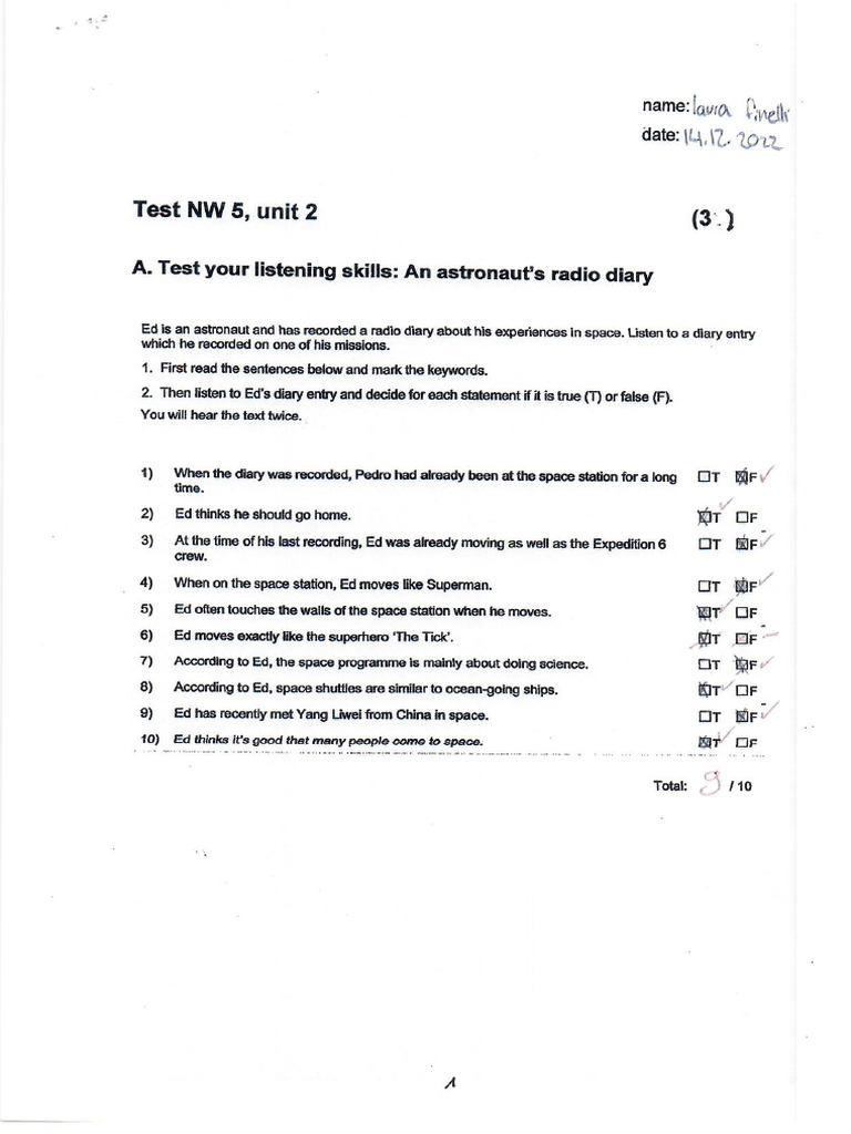 EN Test NW5, Unit 2 | PDF