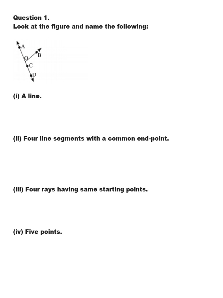 Diagrams of Angles with Common Points | PDF