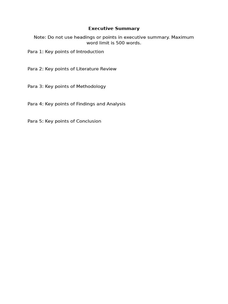 Executive Summary | PDF