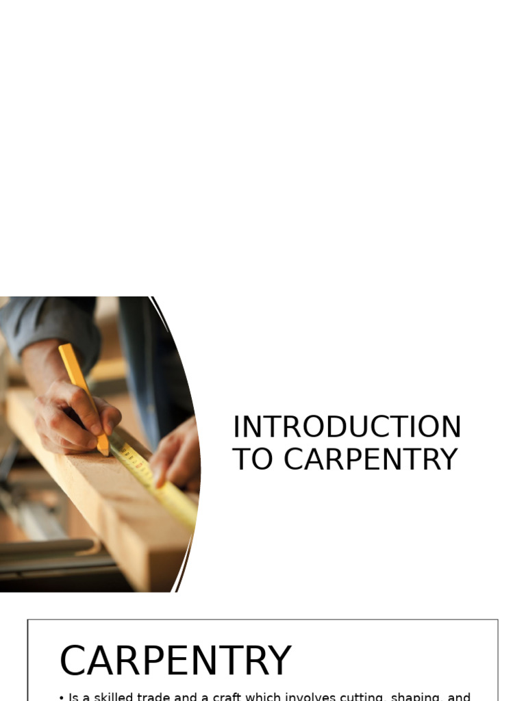 Introduction To Carpentry 2 | PDF | Carpentry | Framing (Construction)