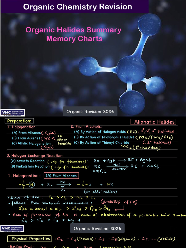 Organic Chemistry Revision (2026 Batch) | PDF | Chemical Reactions ...