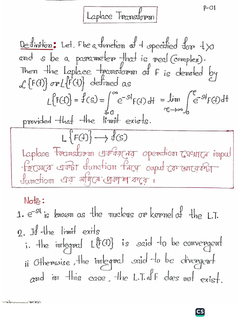 Laplace Transform | PDF
