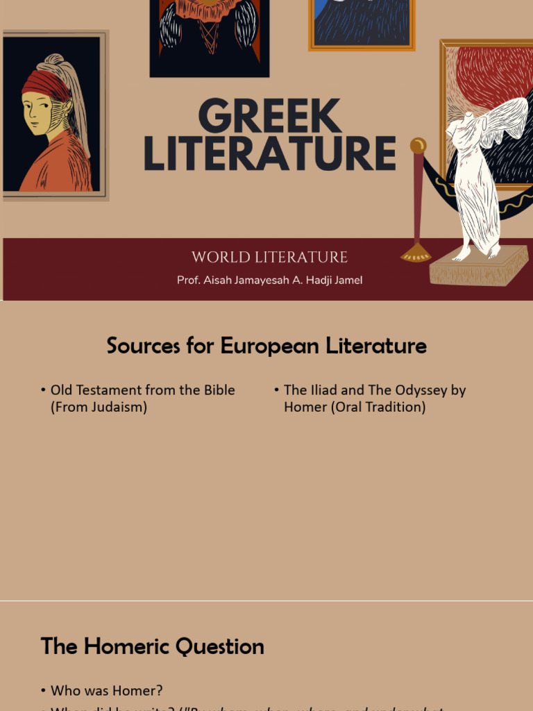 Topic 3. Greek Literature | PDF | Ancient Greek Literature | Greco ...