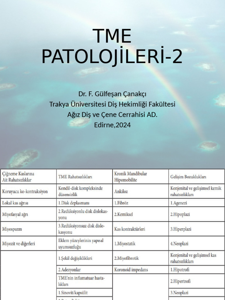 TME Patolojileri 2 | PDF